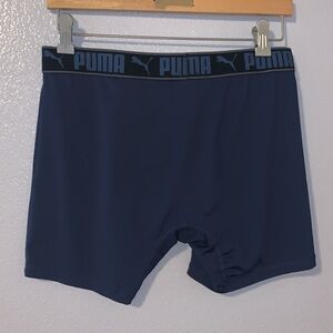 Puma | Underwear & Socks | Puma Navy Blue Elastic Waist Boxer Briefs ...